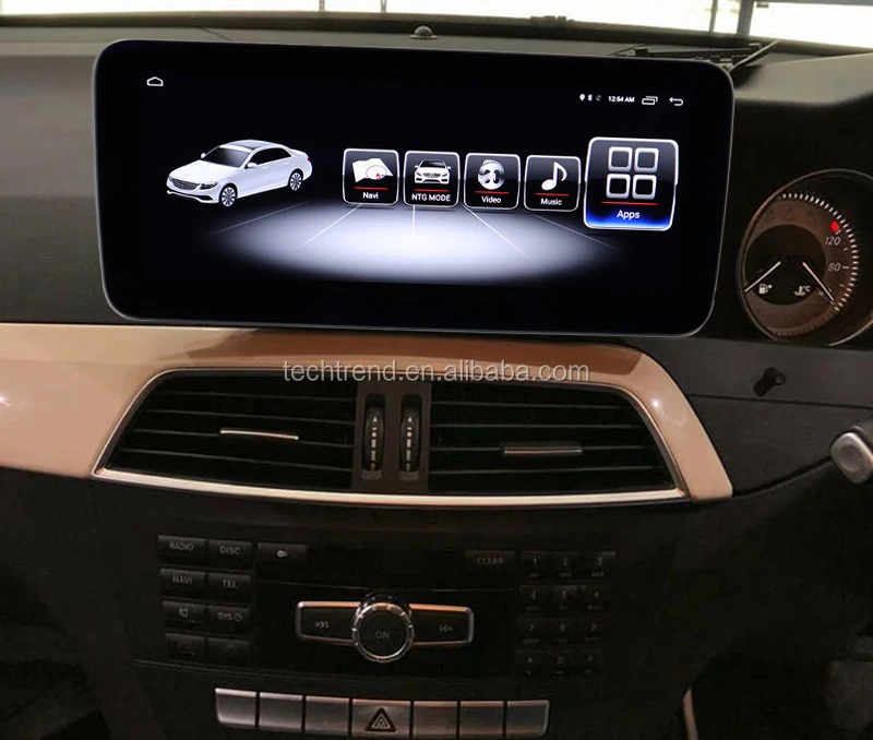 Android Widescreen C Class W204 Facelift Rhd Round Corner Monitor C180 ...
