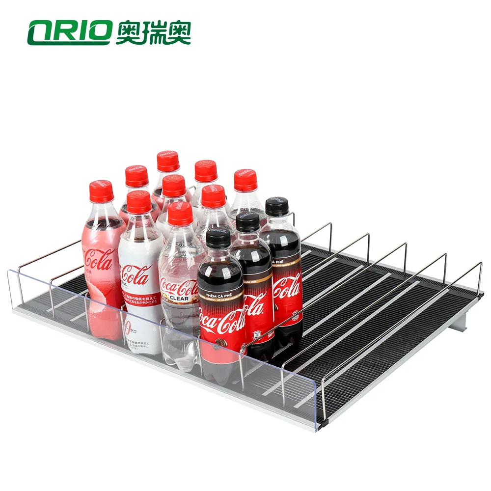 Beverage Freezer Pusher System Gravity Feed Roller Track Roller Track ...