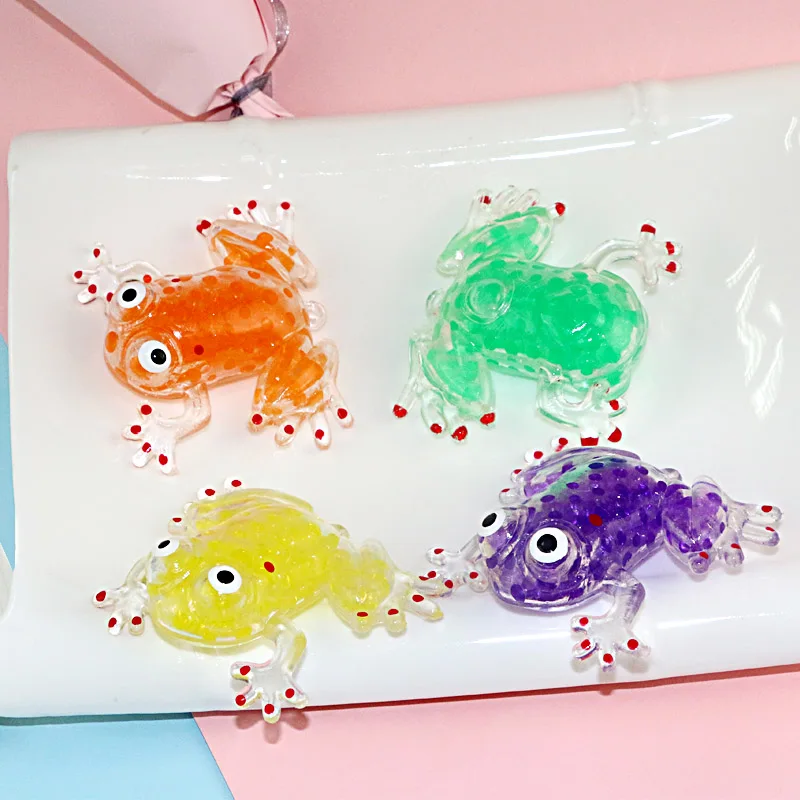 Unique Bubble Gel Bead Filled Squishy Frog Decompression Ball Vent ...