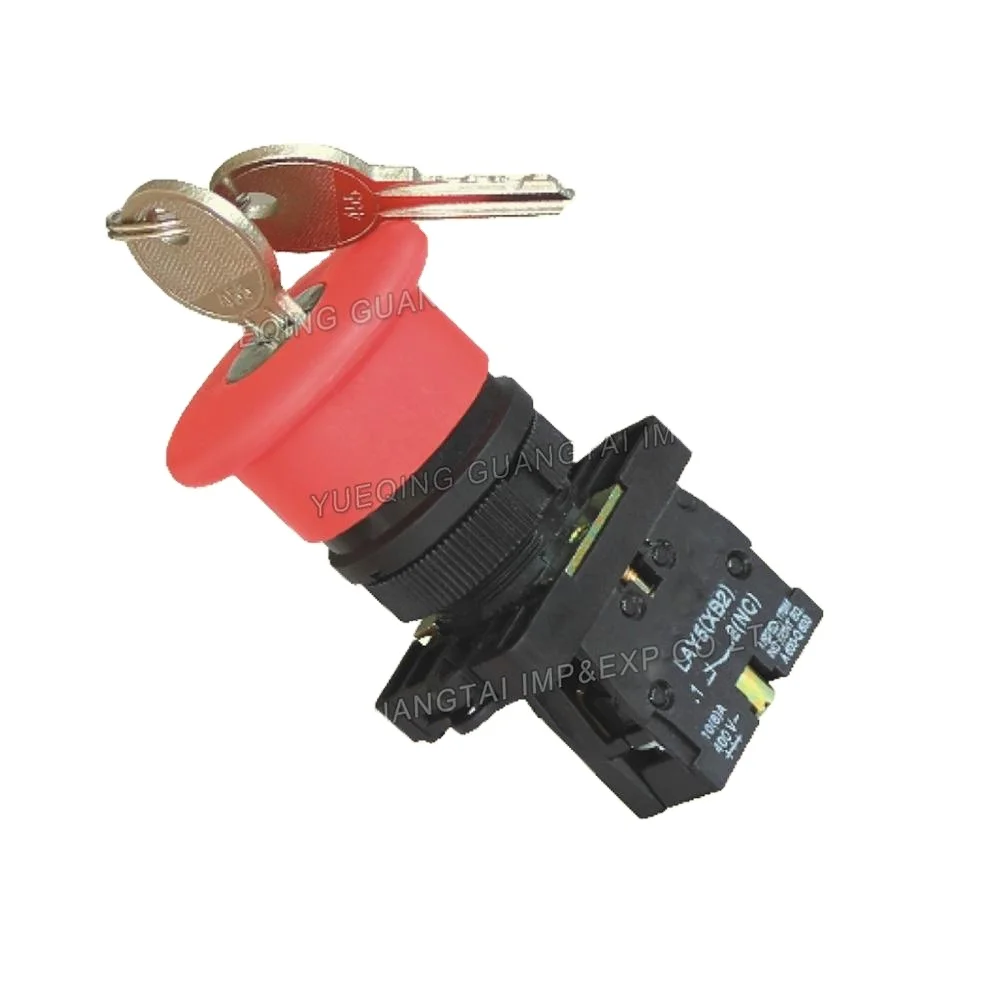 High Quality Emergency Stop Push Button Switch With Keys - Buy Keys ...