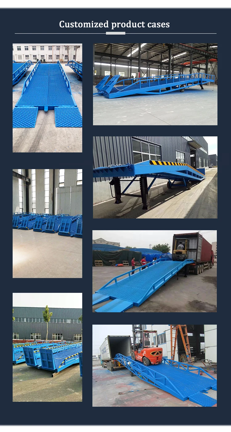 8 10 Ton Dock to Ground Ramp - Mobile Hydraulic Dock Leveler