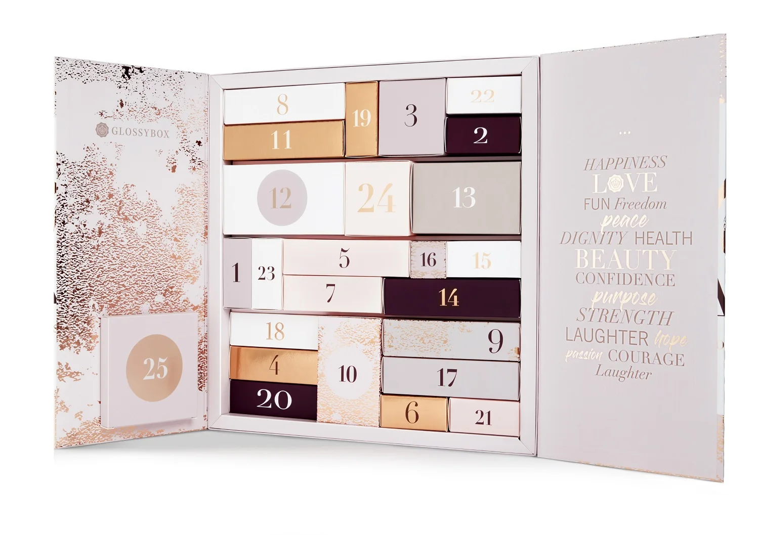 Luxury Custom Empty Cardboard Christmas Beauty Makeup Packaging Advent ...