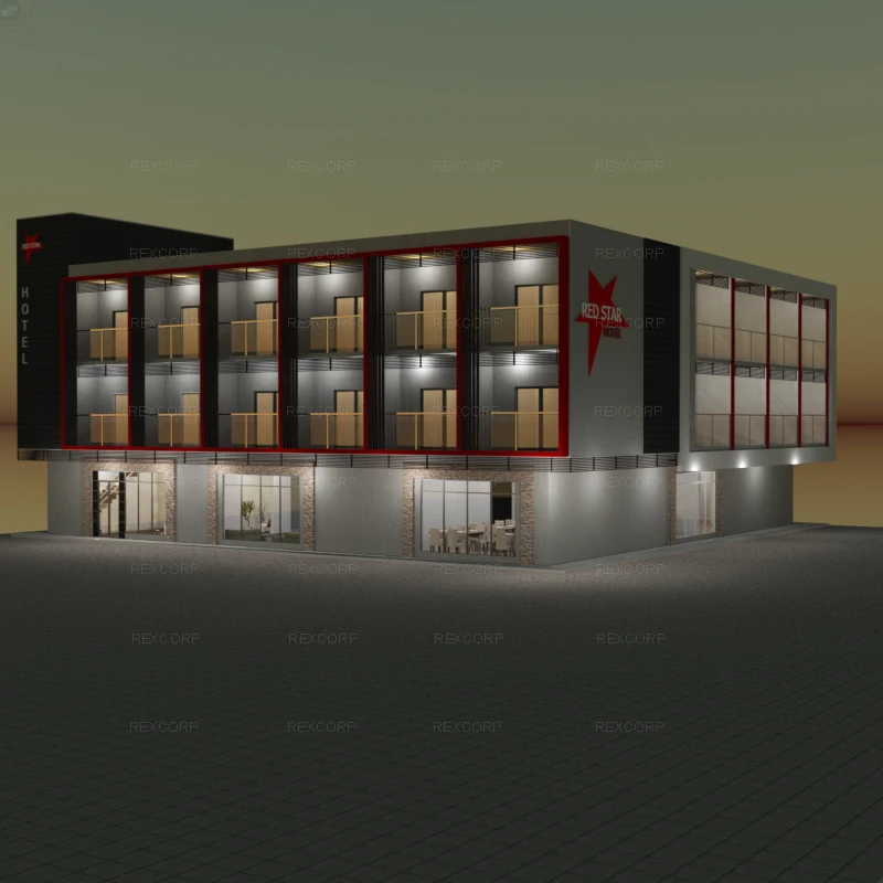 Container Hotel - Modern Prefabricated Modular Structure