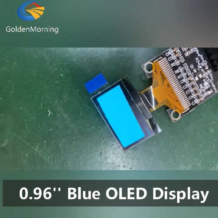 4p 0.96" Oled Display Module With 128x64 Resolution Iic Interface Blue ...