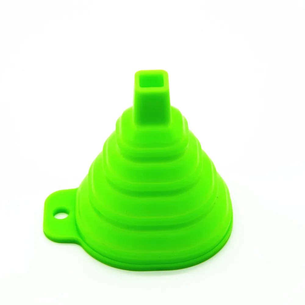 Food Grade Approved 100% Food Grade Bpa Free Custom Logo Silicone Collapsible Funnel For Jars ...