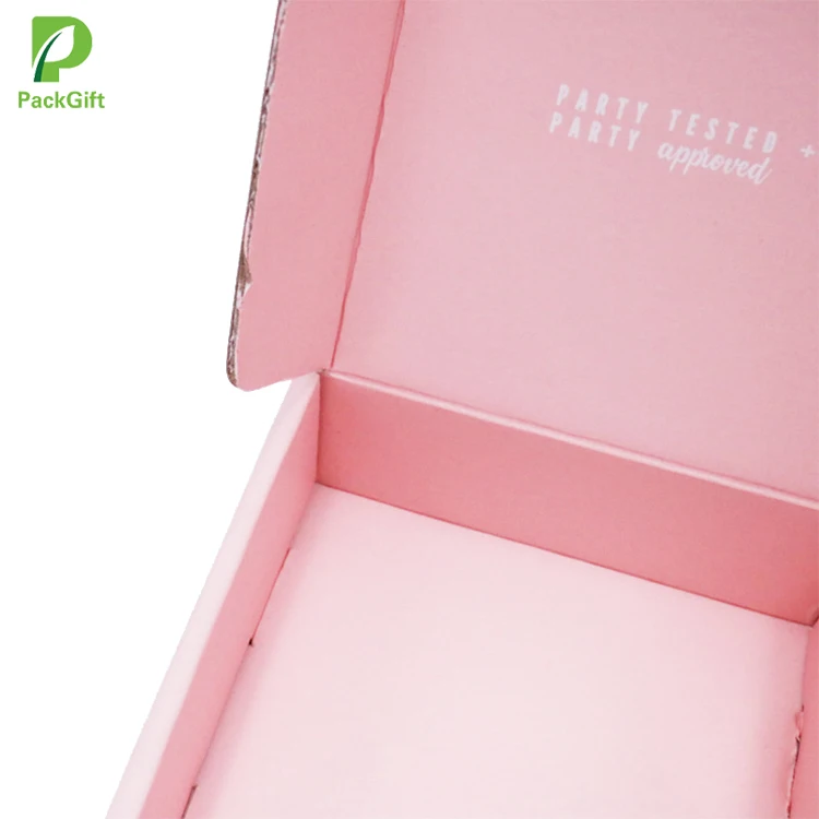 Customized Printing Pink Box Packaging - Cute & Eco-friendly