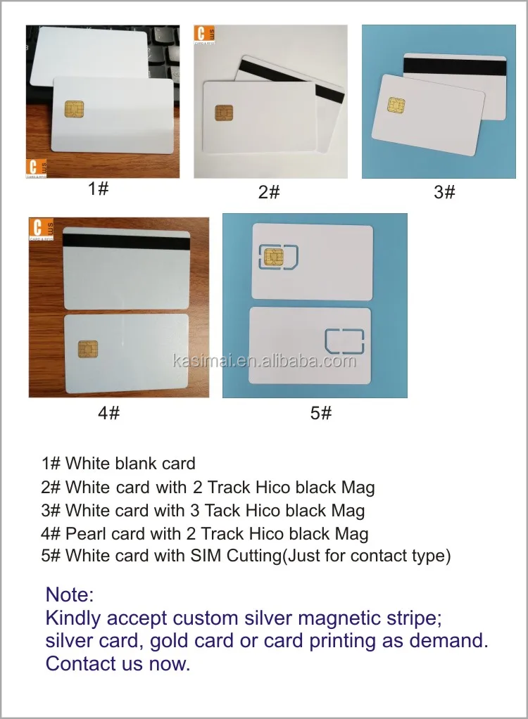 100% Original Un-fused Jcop21 /j2a040 Java Card White Blank With 2track ...