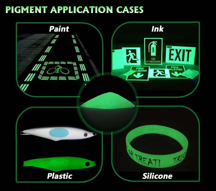 Non-toxic Safety Fluorescent Pigment Dye Photoluminescent Powder