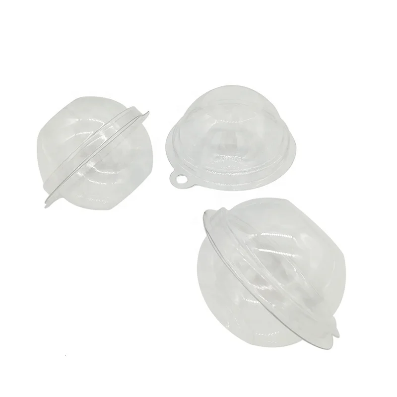 Custom Clear Transparent Plastic Bath Bomb Mold Clamshell Packaging ...