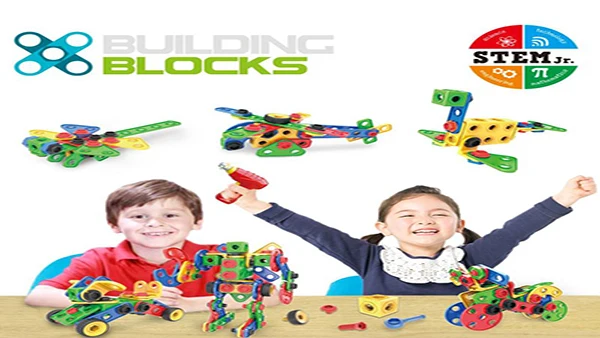 Stem Building Blocks Toys Kit Diy Construction Engineering Science ...