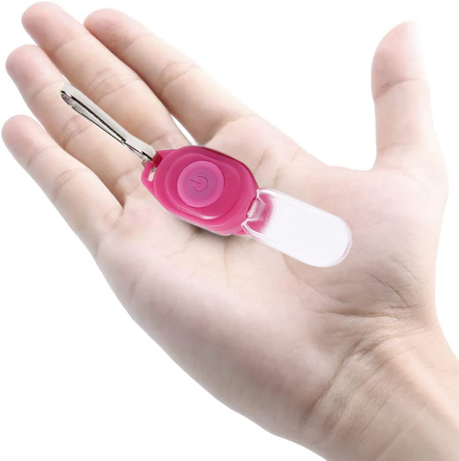 Custom Safety Warning Decoration Backpack Mini LED Zip Light