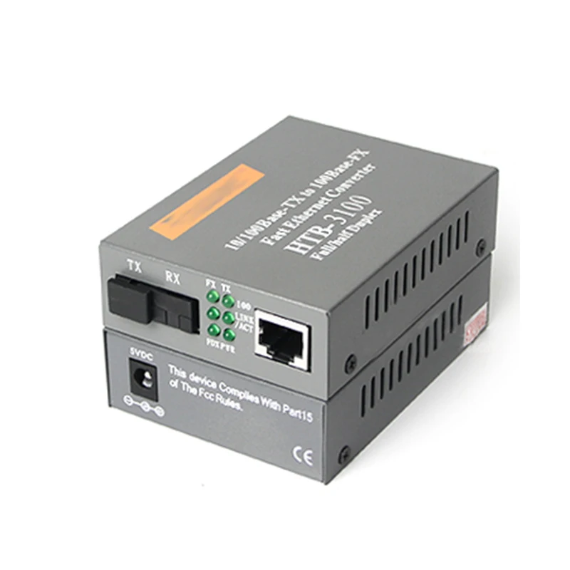 Fast Delivery 1 Pair 10/100m Single-mode Single-fiber Fiber Optic Rj45 ...