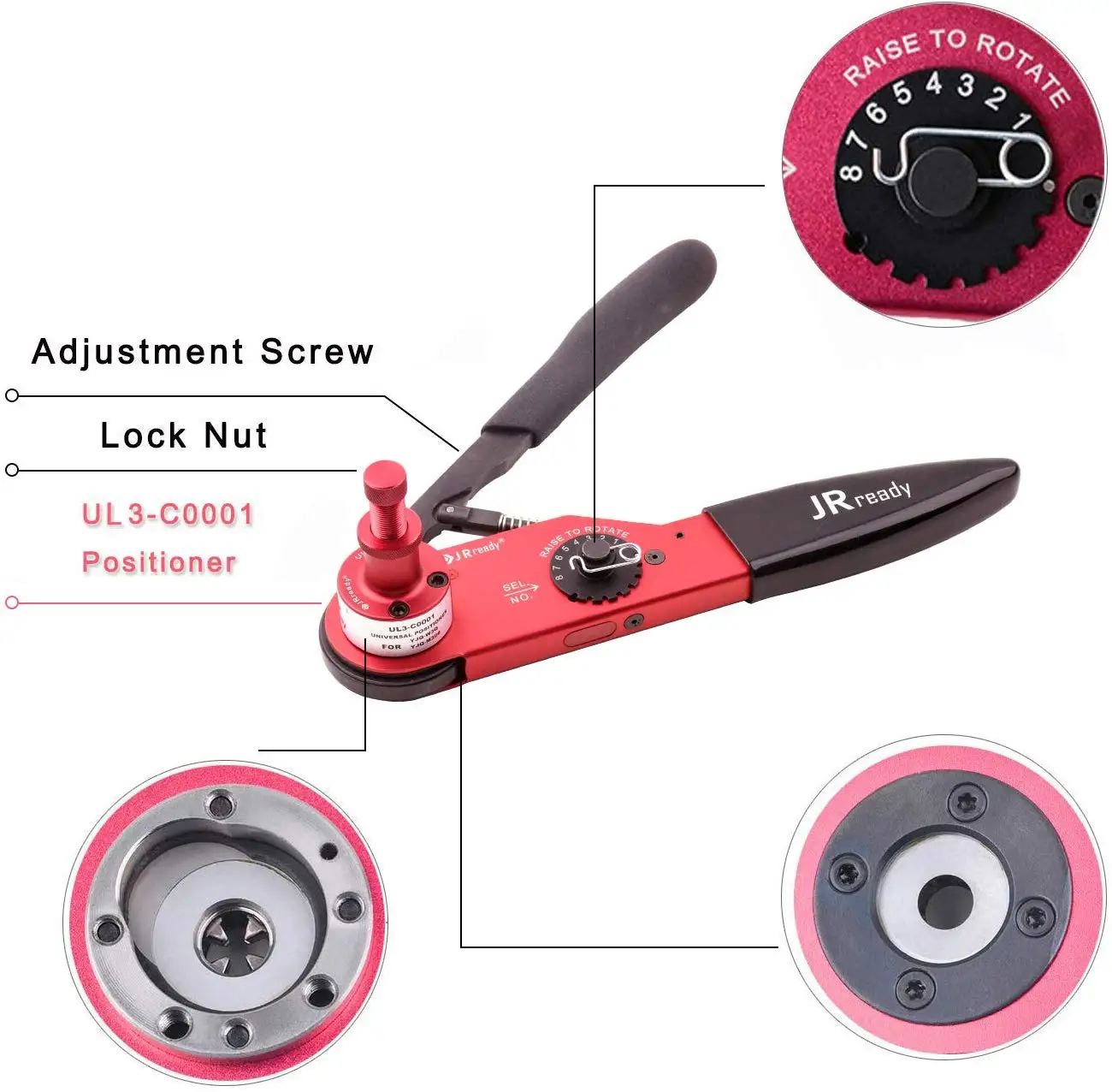 Jrready YJQ-M309 Wire Crimper - Precision for 8-18AWG