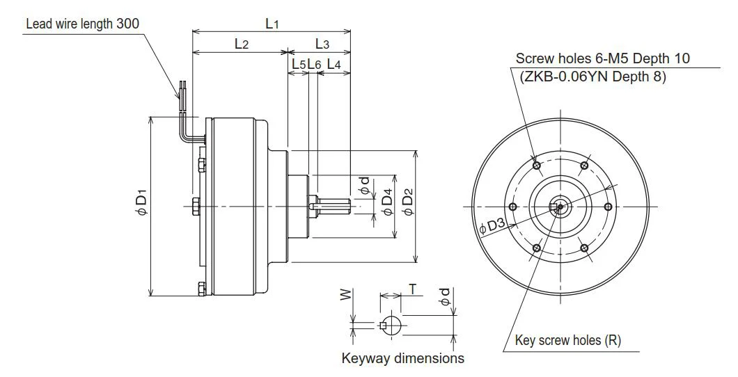日本三菱粉末制动ZKB-0.6YN，ZKB-YN车型粉末制动| Alibaba.com