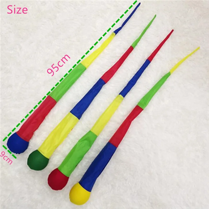 Kids Sports Toys Rainbow Tail Ball Pro Fabric Poi - Buy Long Fabric ...