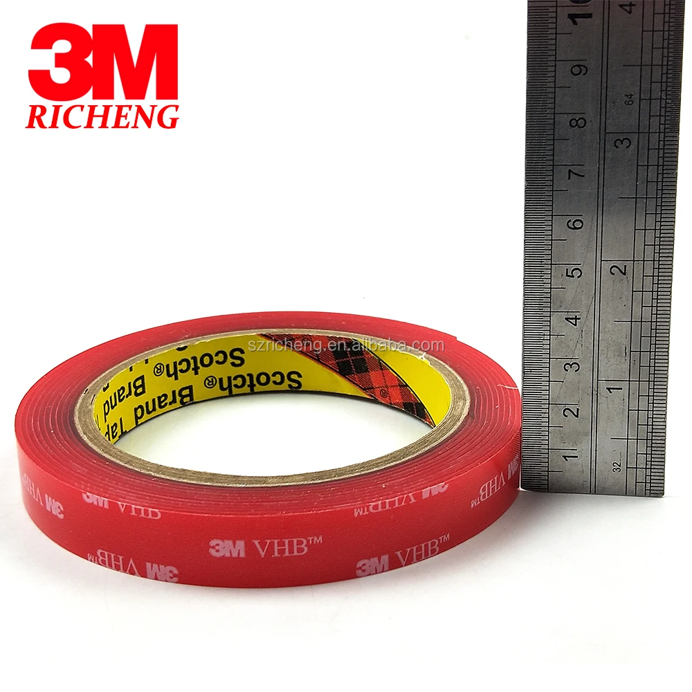 3M4910 VHB Double Sided Tape - Clear, 1mm Thick, 33M Long