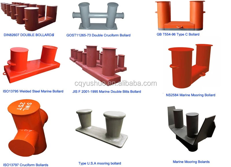 Marine Cast Steel Double Cruciform Bollards(double Cross Bitts) - Buy ...