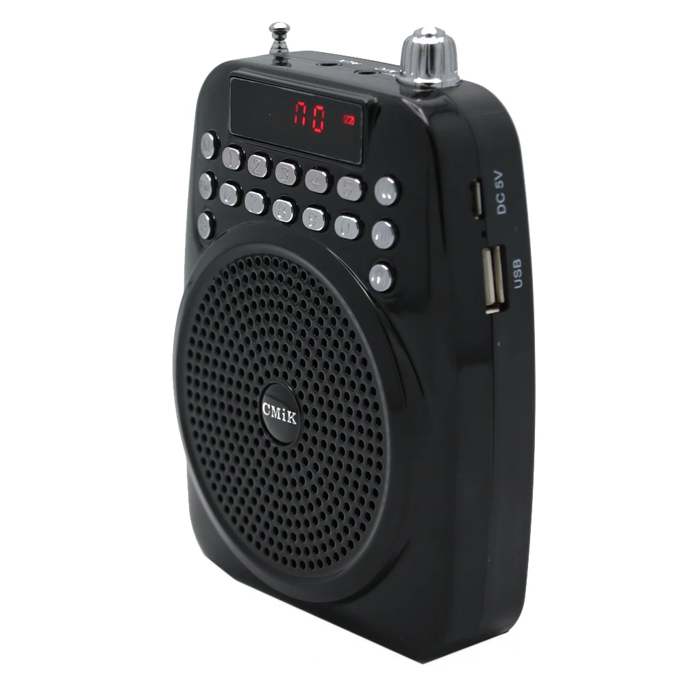 Cmik Mk-m02 Loudspeaker Am/fm Radio Digital Microphone Recording W/mic ...
