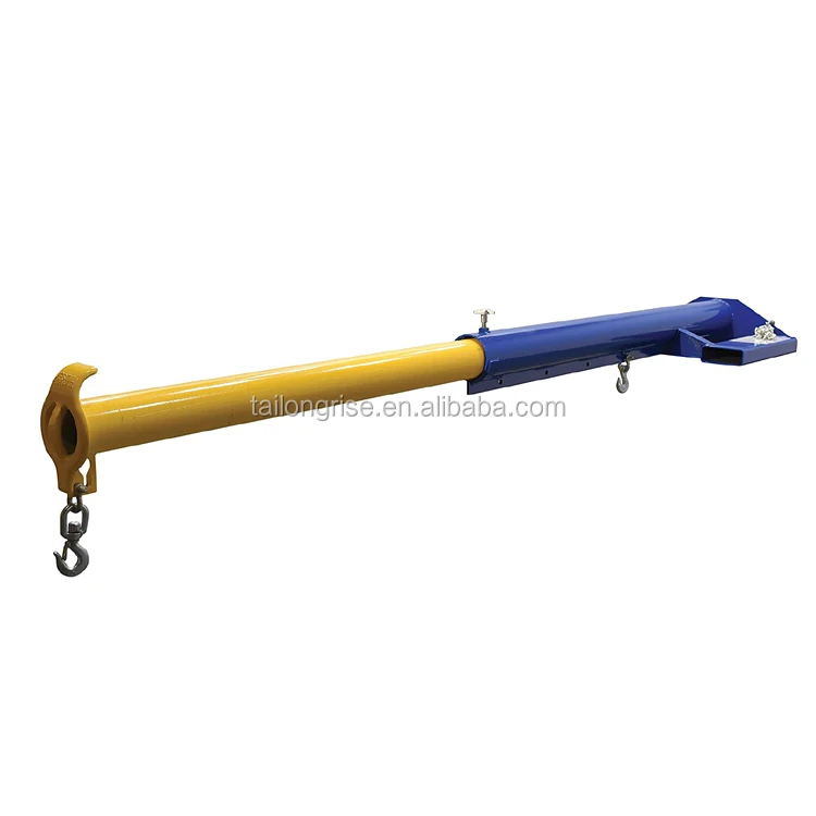 Forklift Telescoping Jib Boom Crane - 4,000lbs Capacity