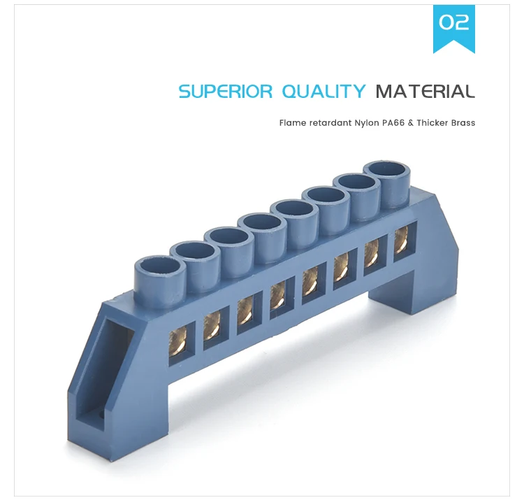 Neutral Link Terminal Block Screw Type Busbar - 500V/17.5A
