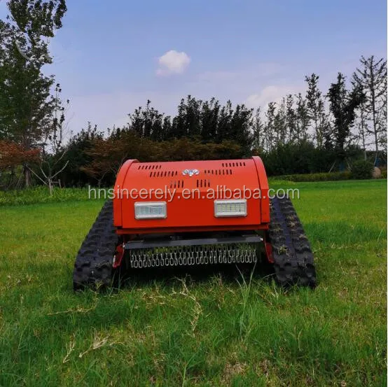 Crawler Remote Control Robotic Lawn Mower Self-Propelled Weeder Farm ...