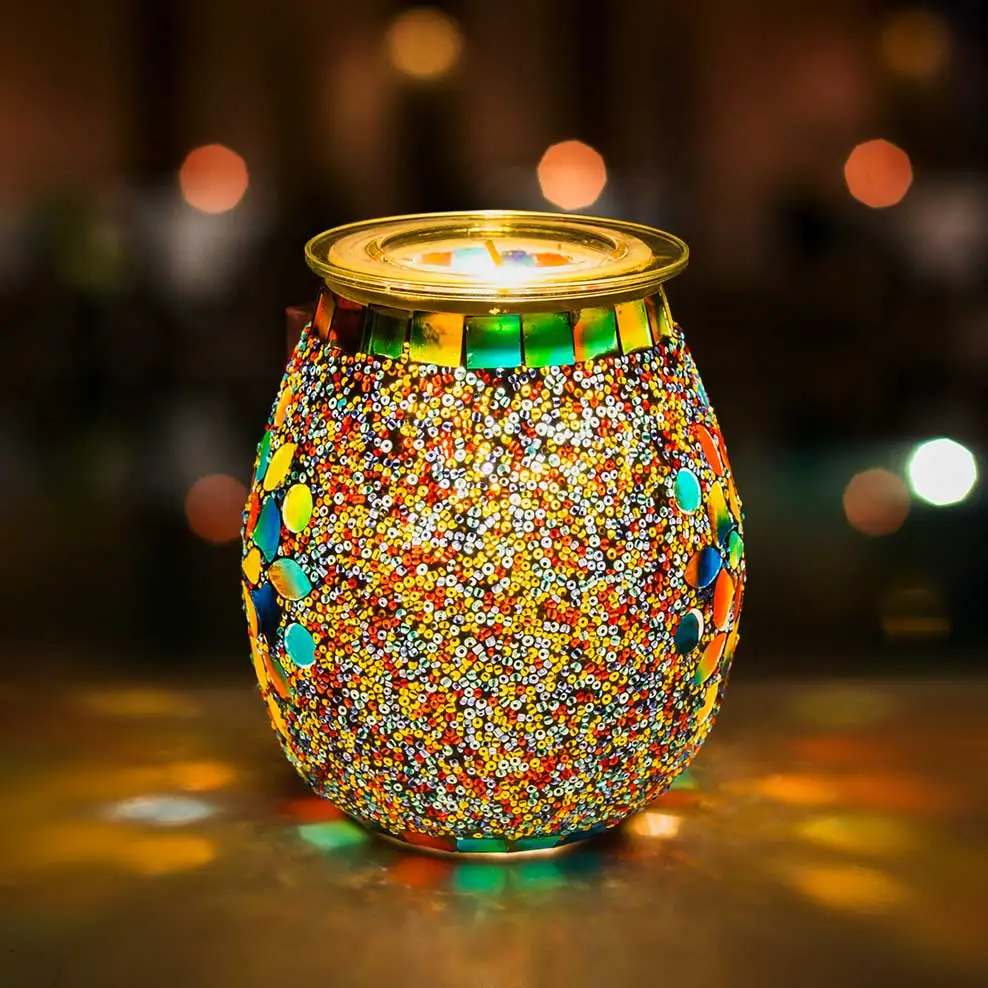 Mini Plug In Wax Melts Warmer Mosaic Oil Burners Mini Oill Lamp - Buy ...
