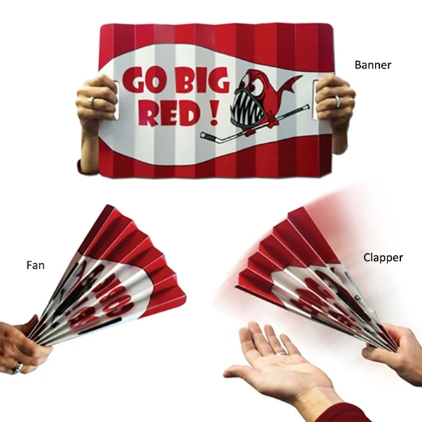 Custom Folding Paper Clapper Bang A Banner for Sport Events