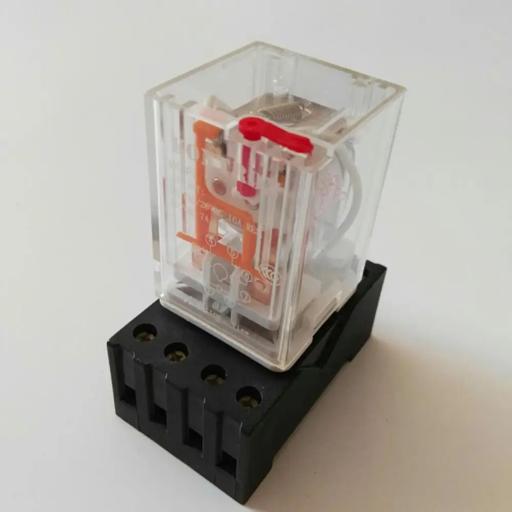 10a 11 Pin With Push Button And Led Indicator Plug-in General Purpose ...