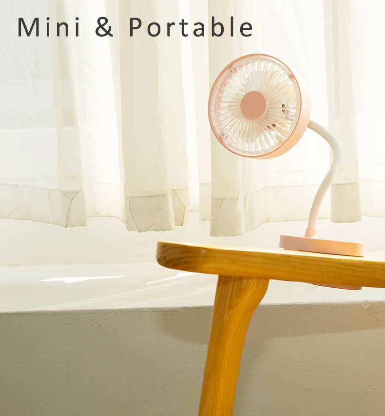 Top Supplier Oem Adjustable Mini Standing Clamp Fan With Light - Buy ...