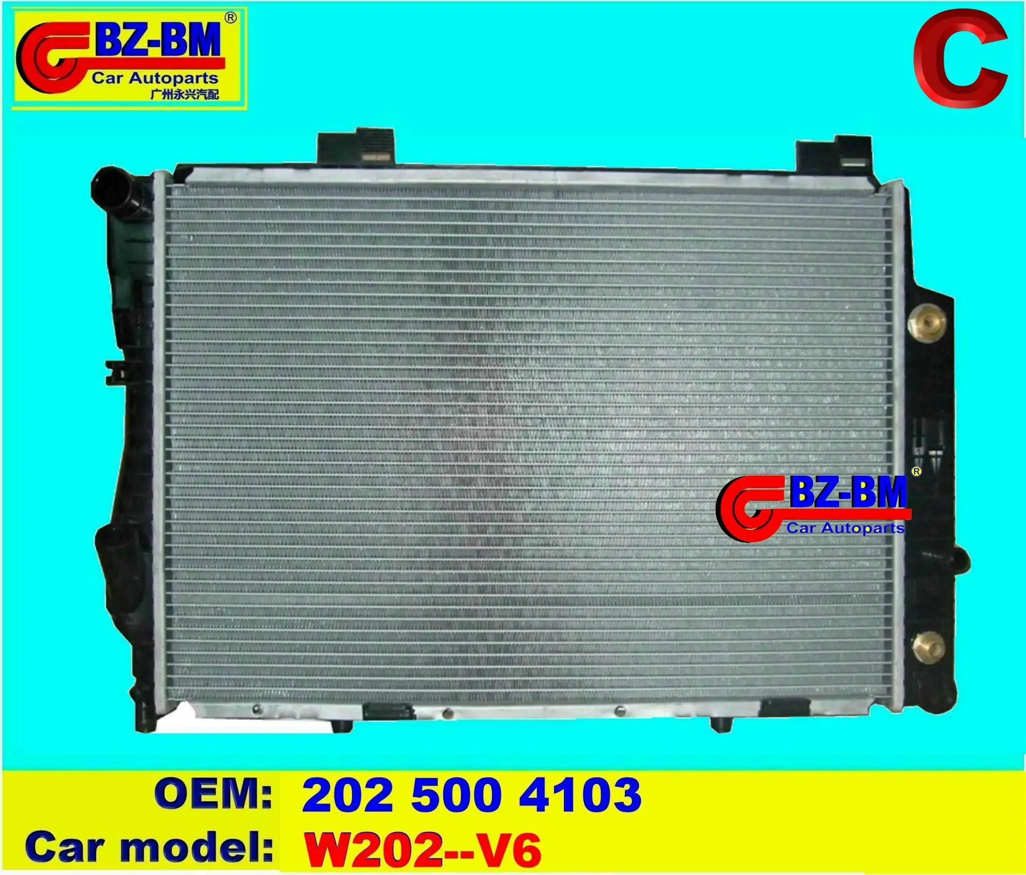 Radiator Condenser W203 211 201 For Benz W202 V6 2025004103 - Buy W207 ...