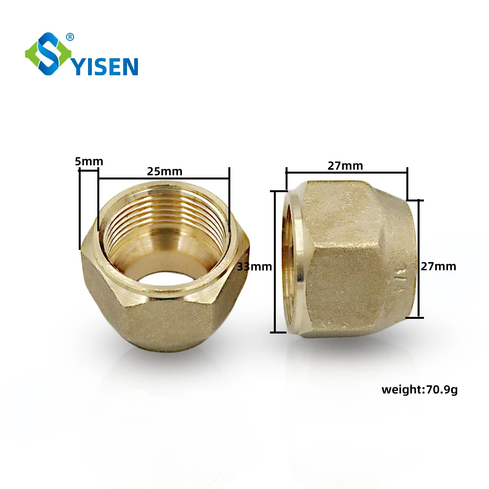 3/4" Forged Brass Ac Refrigerant Hex Nut - Buy Ac Refrigerant Brass ...