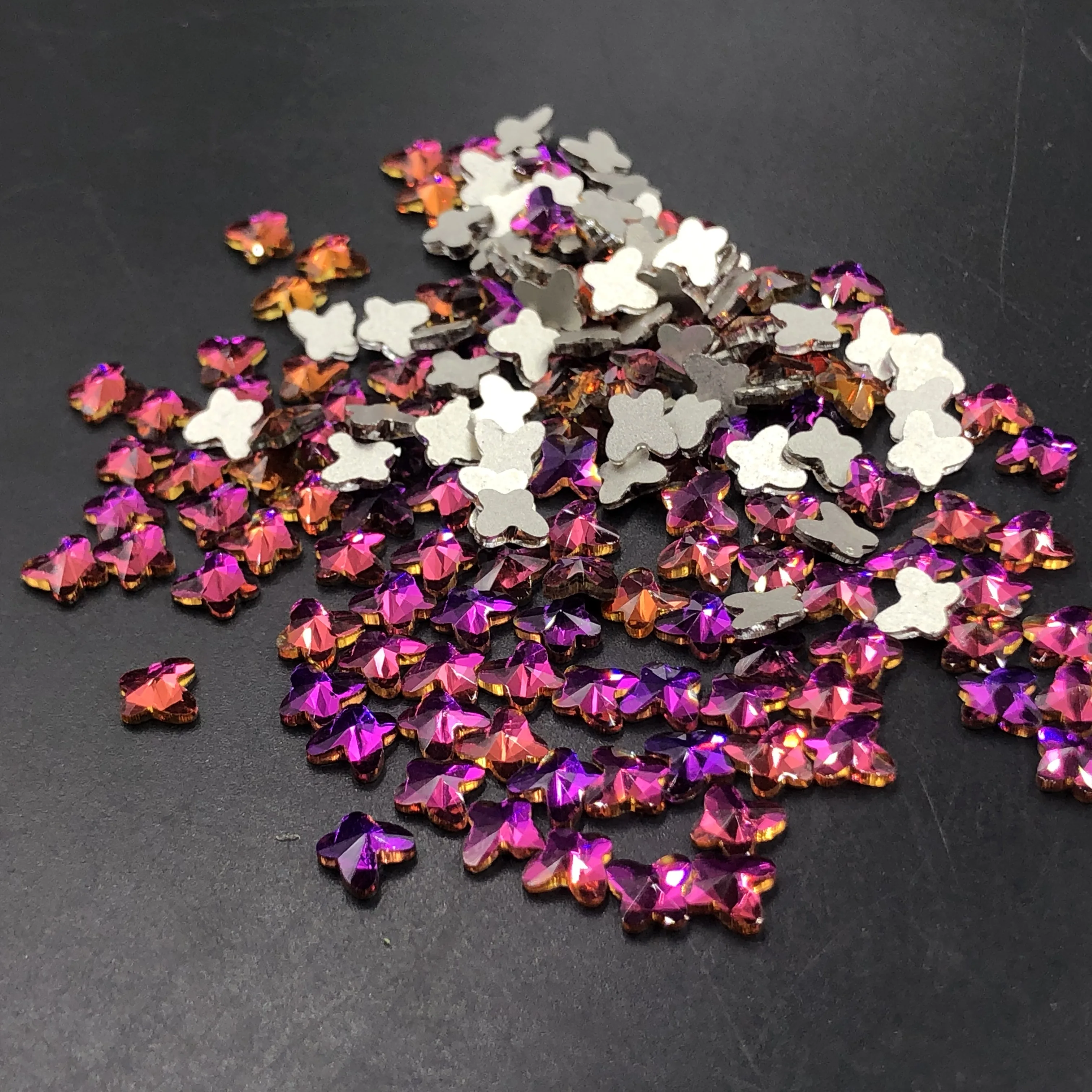 Wholesale Golden Back Glass Square Shape Colorful Crystal Ab Rectangle ...