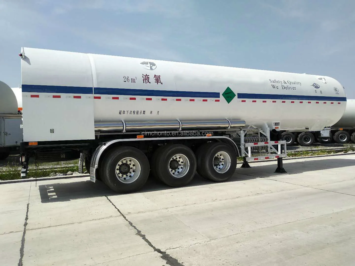 Cryogenic Liquid CO2 Trailer Transport Tanks - Truck Tanker