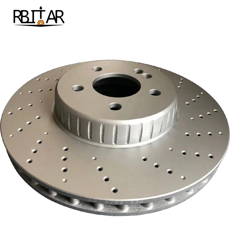 リアブレーキディスク320mmブレーキディスクカーOEM2224200472A2224200472 for benz V222 ...