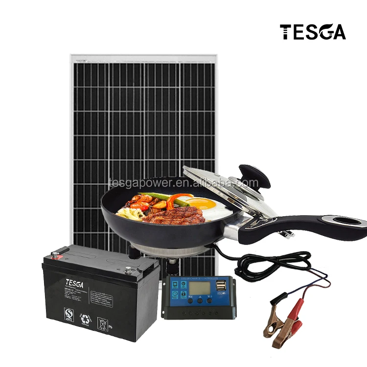 12V DC Solar Frying Pan with Non-Stick Coating - Wholesale Battery ...
