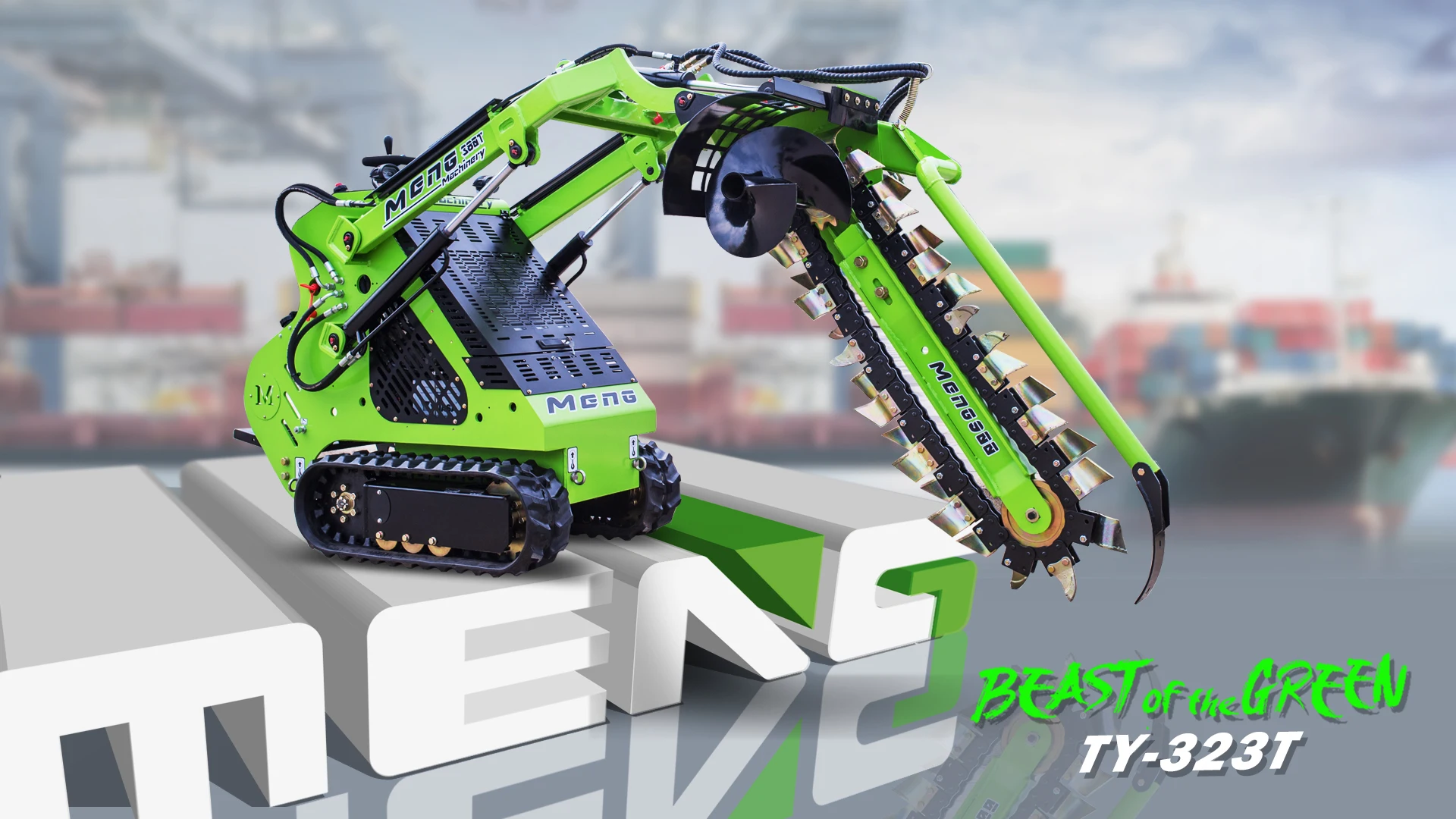 China Agriculture Digging Trencher Chain Type Skid Steer Loaders for Sale