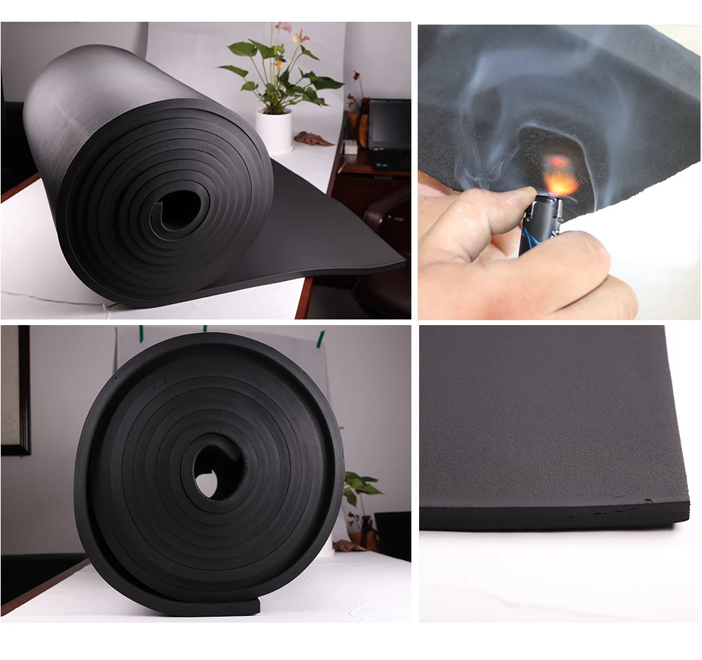 Flexible Elastomeric Rubber Foam Heat Resistant Insulation Tube And ...
