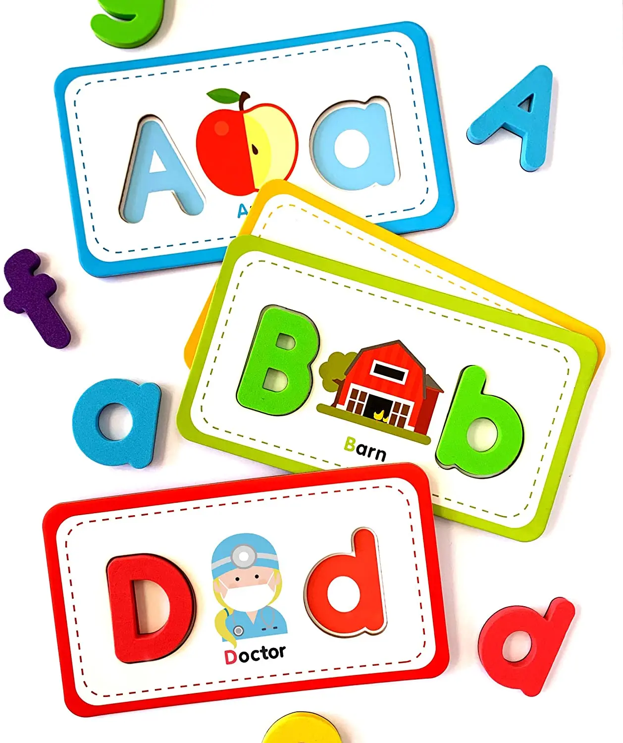 Magnet Flashcards and Foam Letter Set Toddler Games to Learn to Read ...