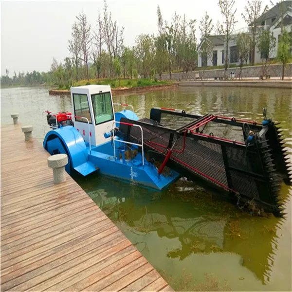 Seaweed Harvesting Boats Aquatic Weed Harvester Garbage Cleaning Boat ...
