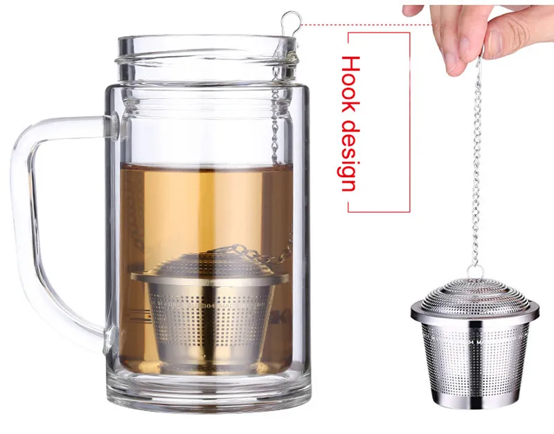 304 Stainless Steel Tea Maker Filter Silver Large Medium Small Size Tea ...
