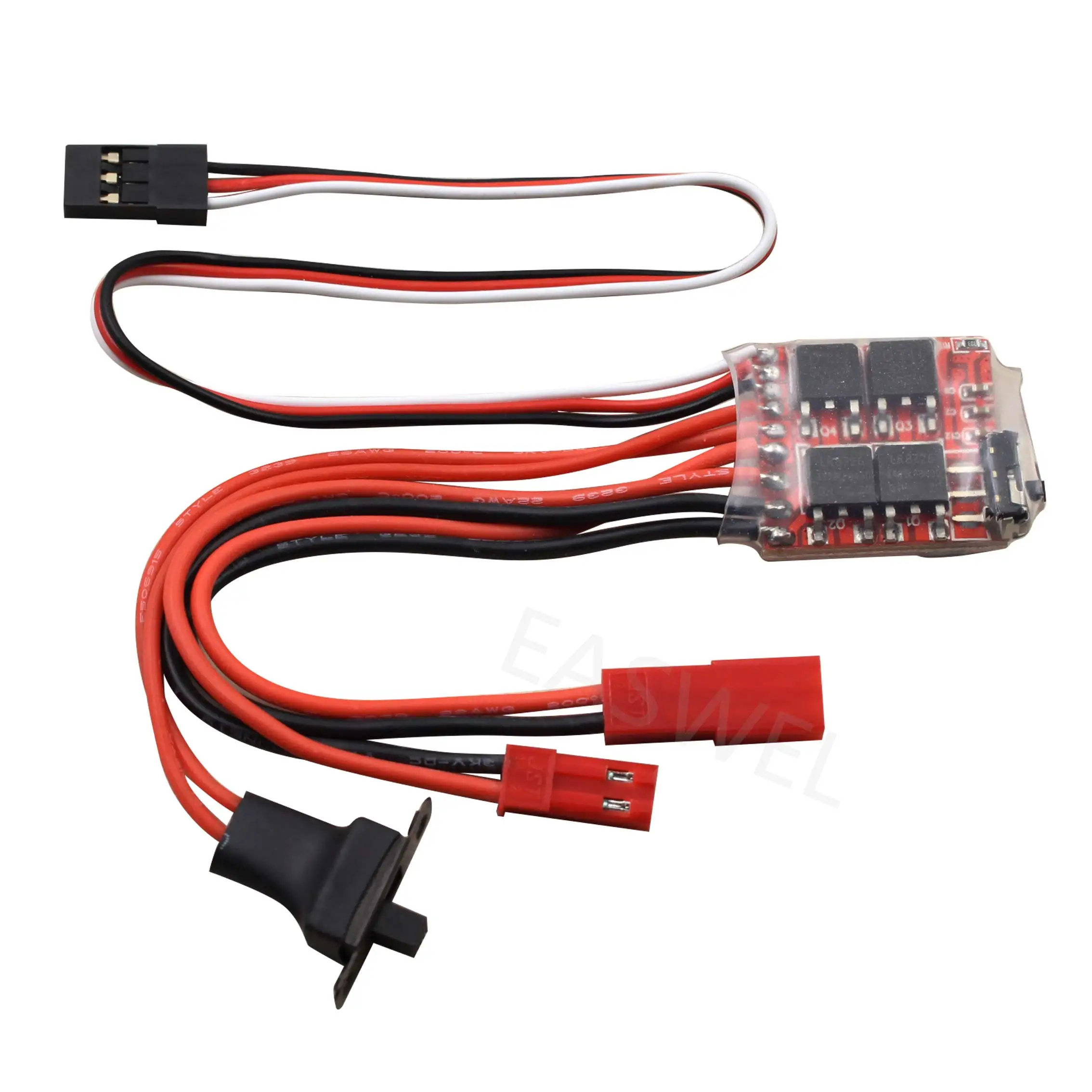 ESC 20A Brush Motor Speed Controller W/ Brake for Brushless Motors ...