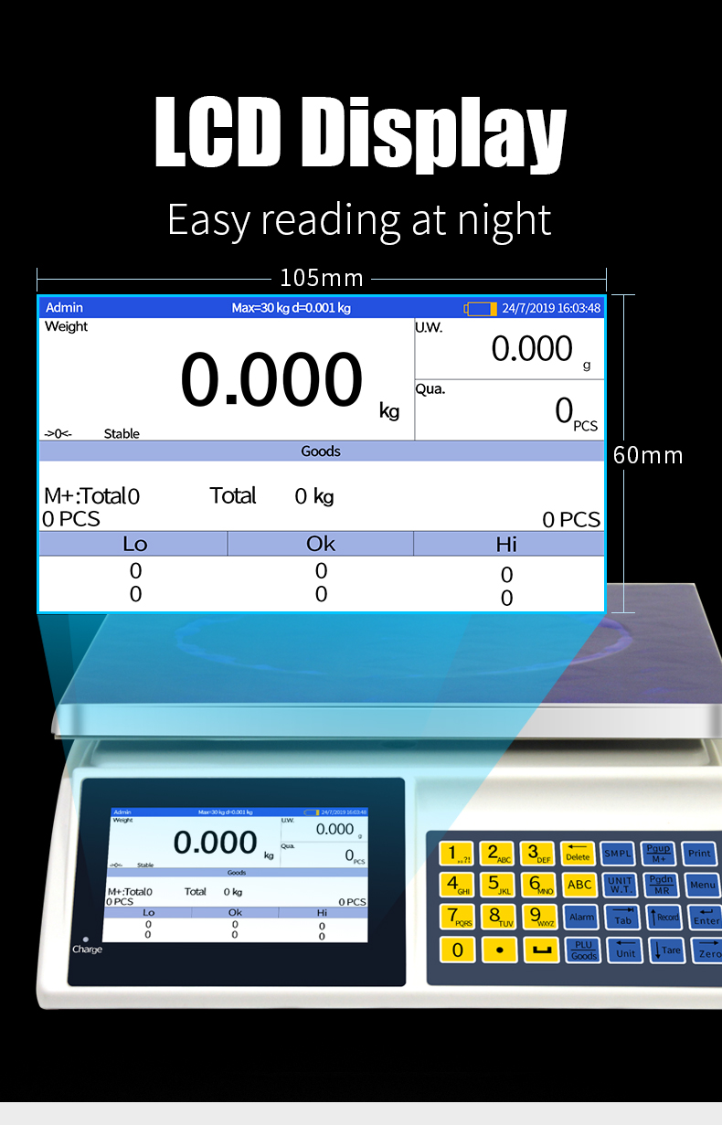 30kg High Precision Digital Scale - Smart Weighing Solution