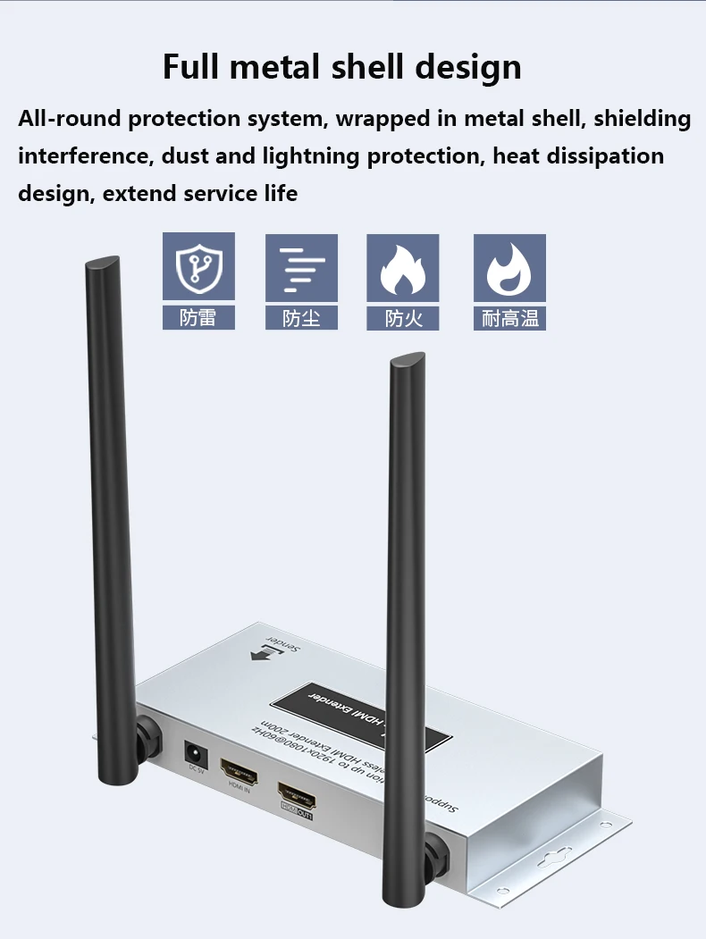 DTECH HDMI Wireless Extender - 200m Audio & Video Transmission