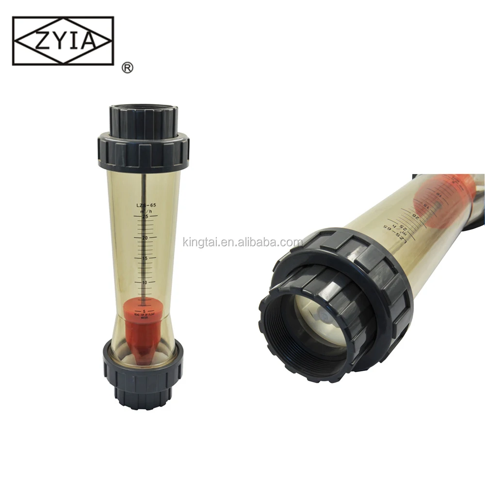 Pipe Plastic Screw Thread Water Flowmeter Weak Chemical Liquid ...