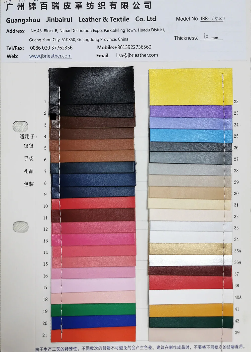 1.0mm Nappa Grain Synthetic Pu Leather Fabric For Bags & Shoes - Oem