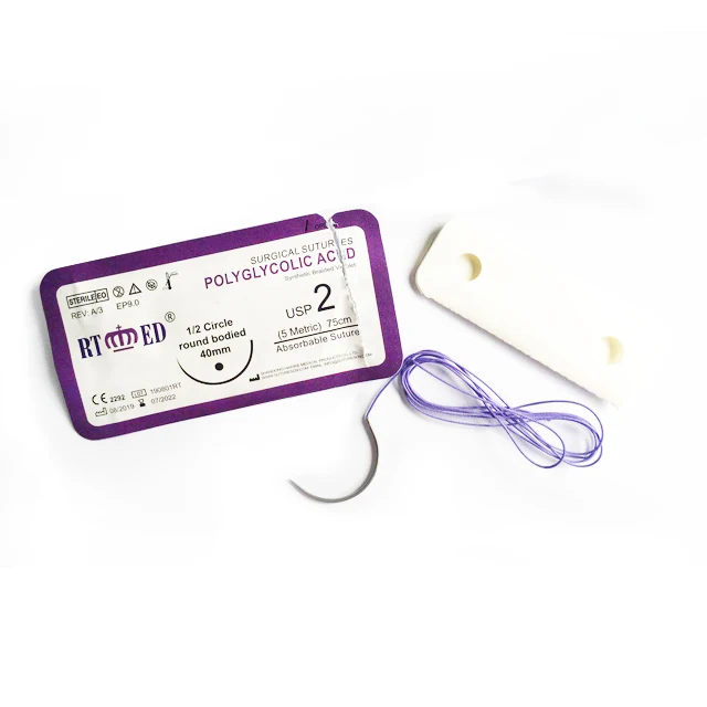 Natural Suture Black Braided Silk - RTMED Surgical Sutures