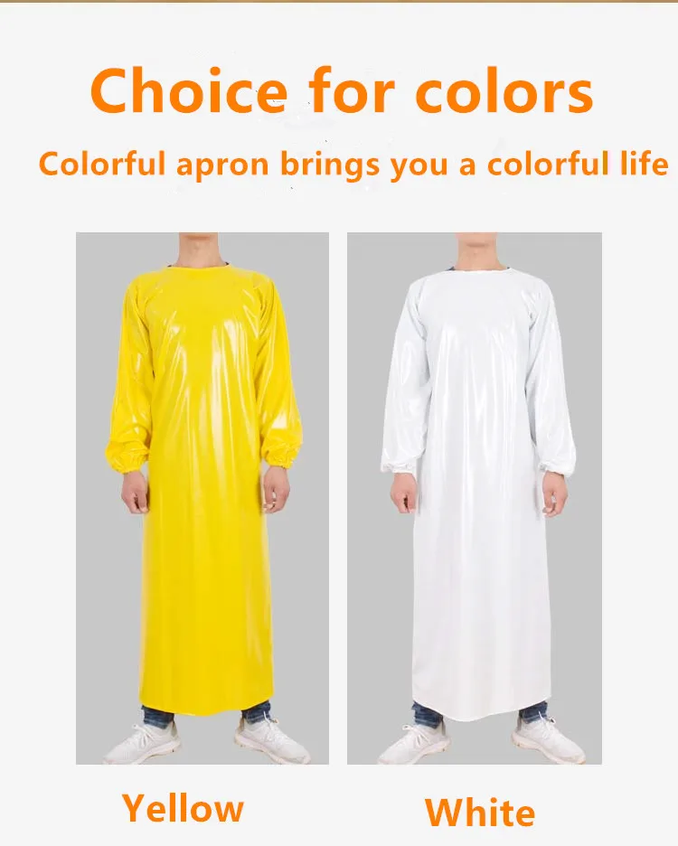 Factory Welding Waterproof Full Body Bib Gown Long Sleeve Apron - Buy ...