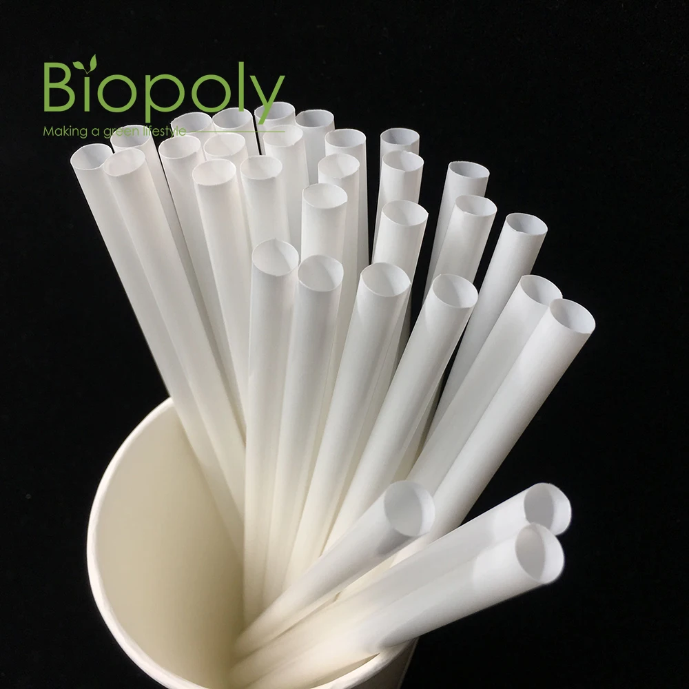 Corn Starch 100% Biodegradable Plastic Drinking PLA Compastable Straws ...