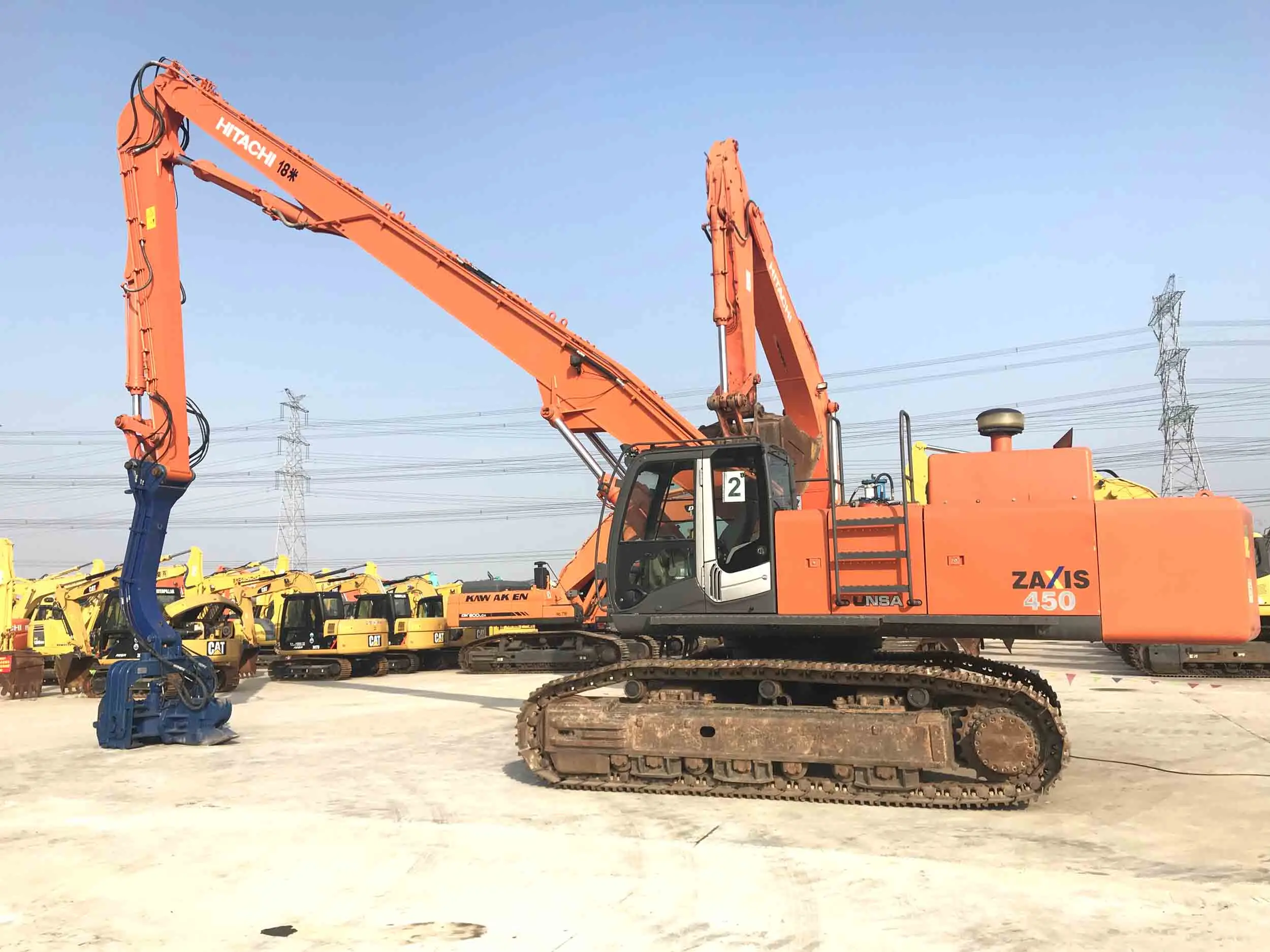 Used Pile Driver Hitachi ZX450 - High Efficiency & Durability