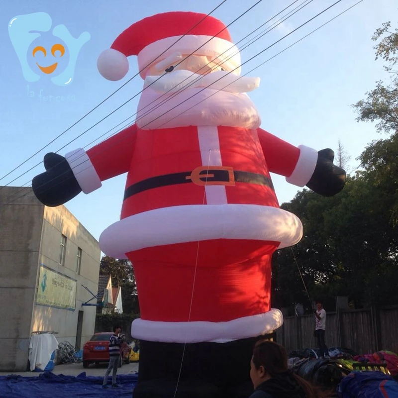 8m High Outdoor Christmas New Year Decorations Giant Inflatable